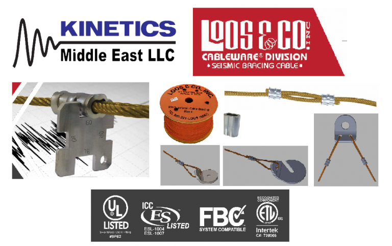 SEISMIC RESTRAINS (UL LISTED) – LOOS & CO INC. USA – Kinetics