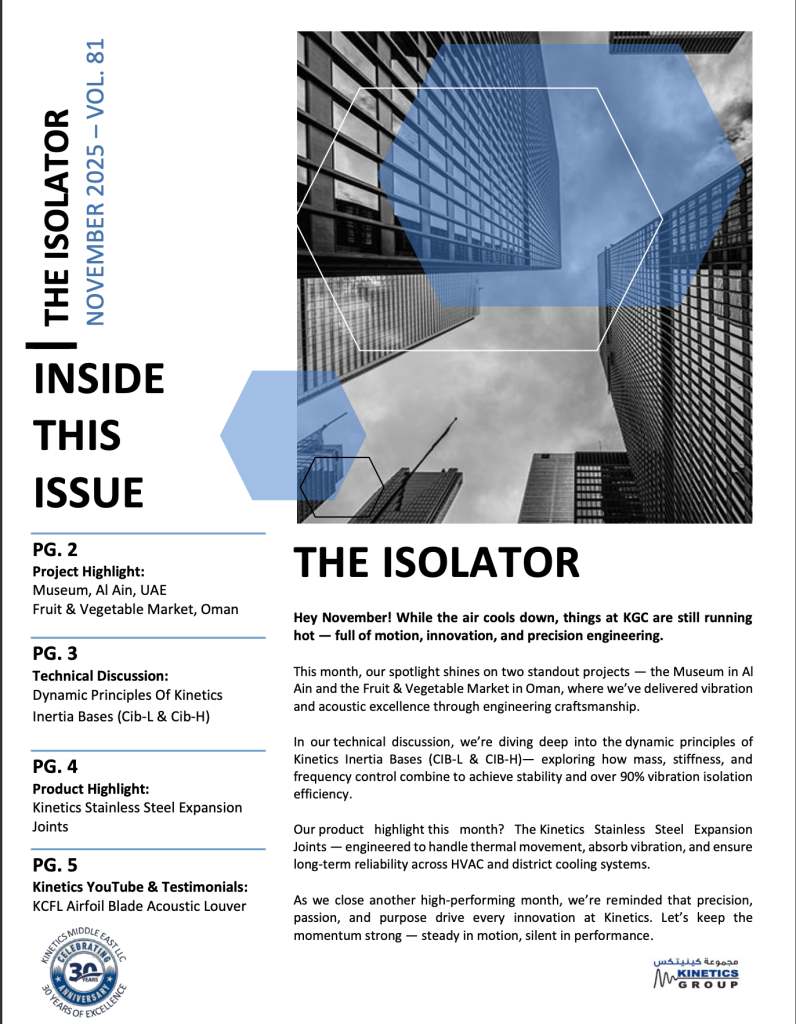 The Isolator Newsletter – November 2025 – Vol 81 – Kinetics